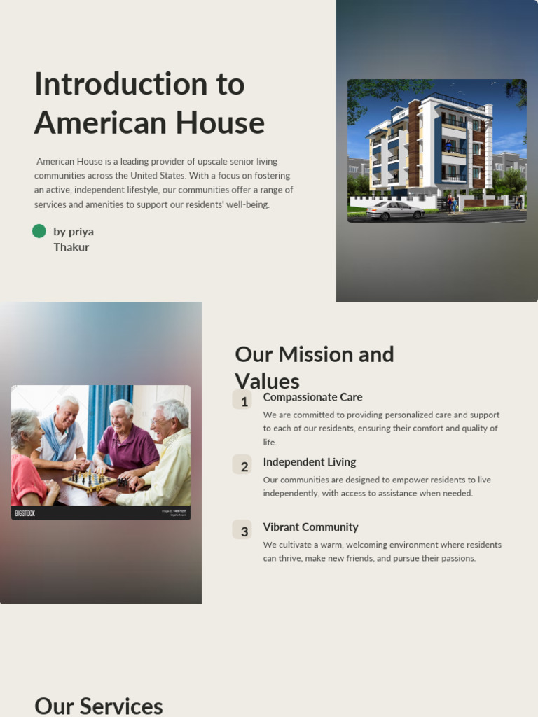 Upscale Senior Living at American House | PDF | Cost Of Living