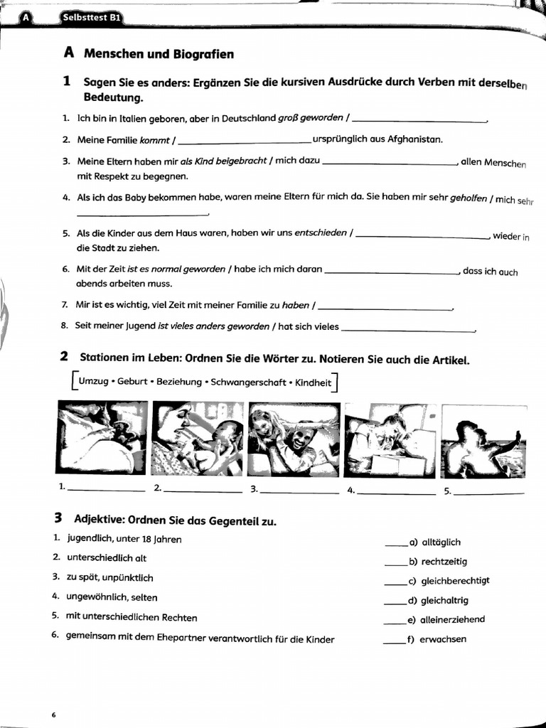 B1 German Vocabulary Revision | PDF
