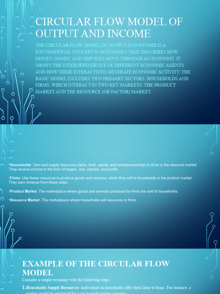 Ppt4 Circular Flow Model of Output and Income | PDF | Fiscal Multiplier ...