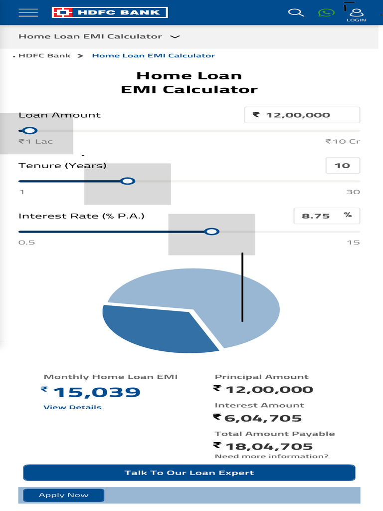 Home Loan EMI Calculator Overview | PDF | Business | Finance & Money ...