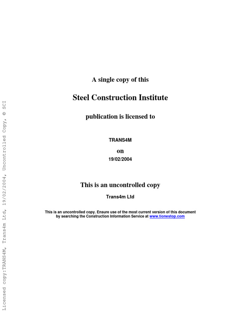 Steelwork Design Guide (Blue Book) Pt.0 | PDF | Buckling | Structural ...