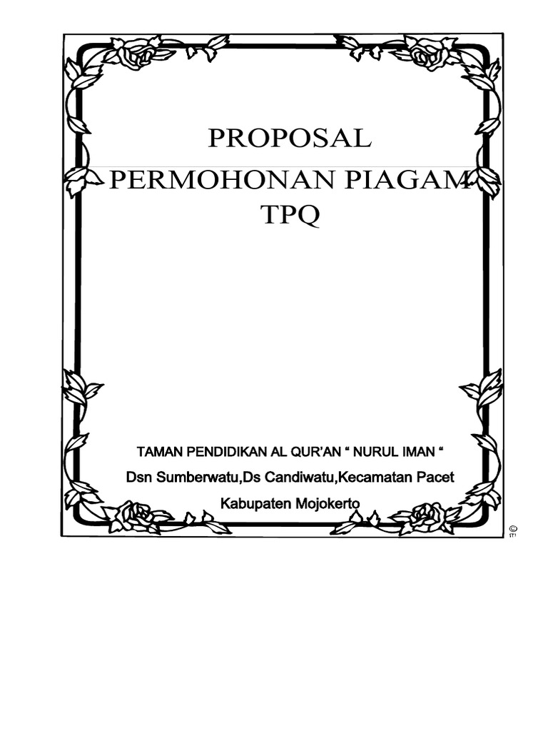 Permohonan Piagam TPQ | PDF