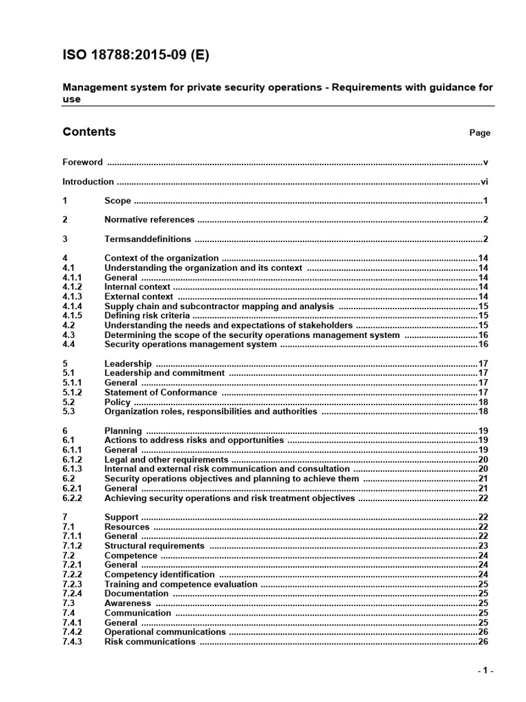 Management System For Private Security o | PDF | Risk | Use Of Force