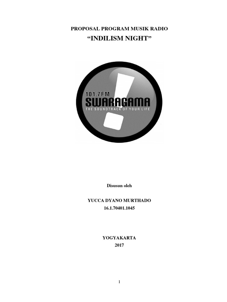 Proposal Program Musik Radio | PDF