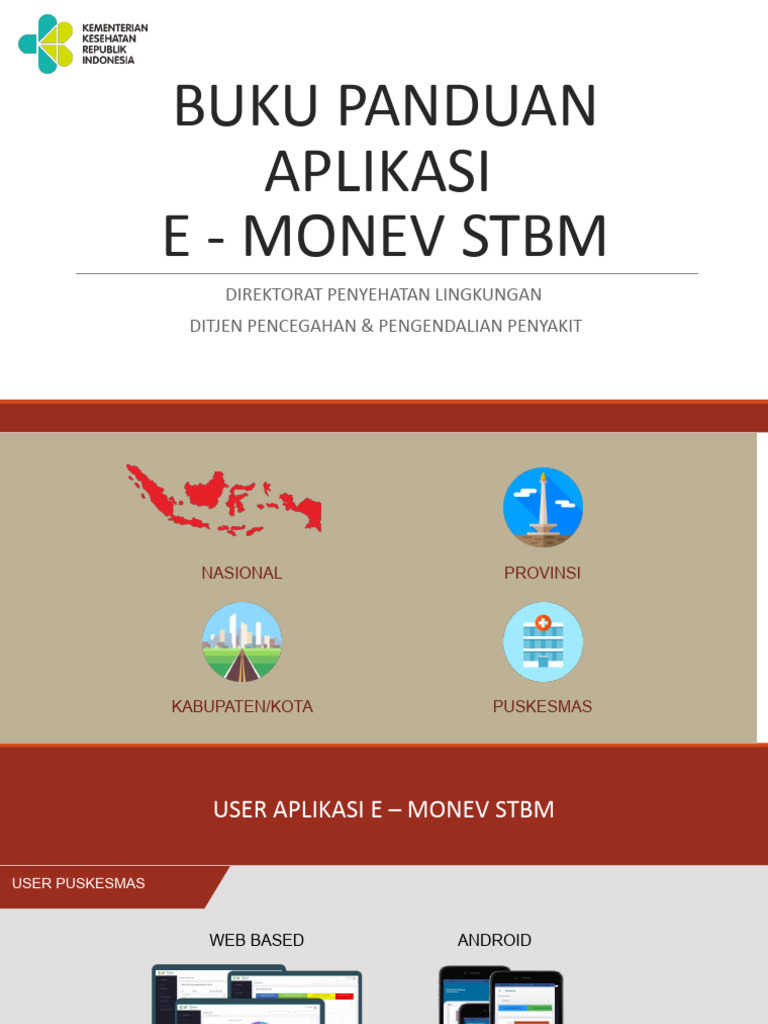 Buku Panduan Aplikasi E - Monev STBM | PDF