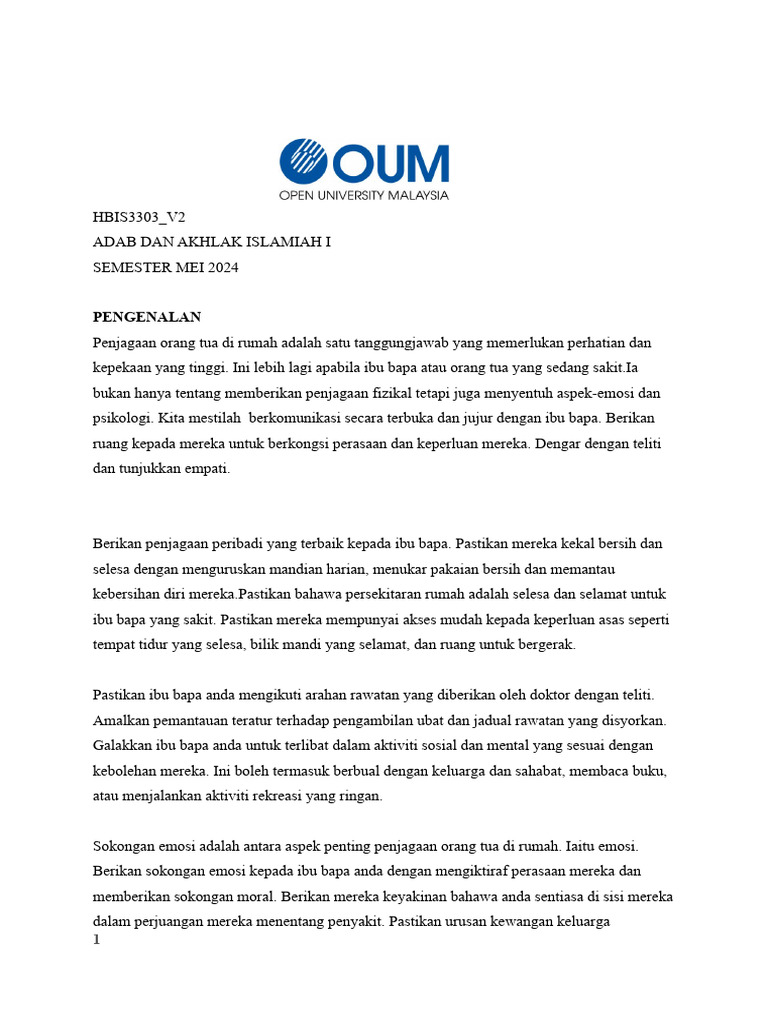 ASMNT AKHLAK MEI 2024 | PDF