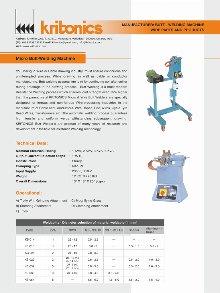 Kritinics Micro W Machine | PDF