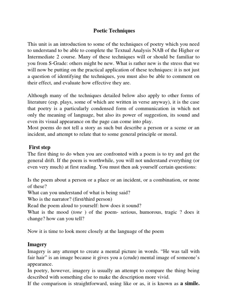 Poetic Techniques | Metre (Poetry) | Rhyme