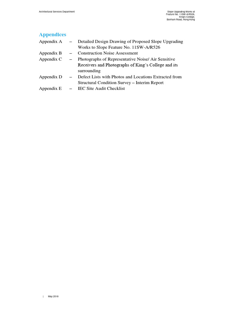 Condition Survey for Slope Upgrading | PDF