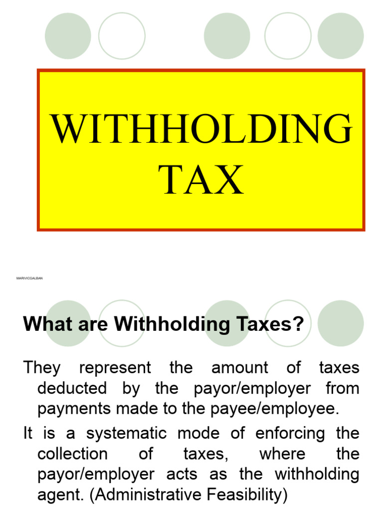 12 Withholding Tax Latest 38 | PDF | Employment | Taxes