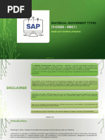 List of SAP Movement Types | PDF | Inventory | Goods