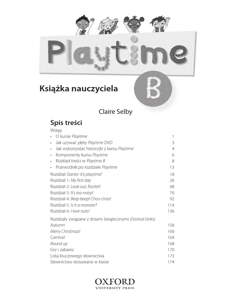 Playtime B Ksiazka Nauczyciela | PDF
