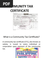 Cedula / Community Tax Certificate | PDF