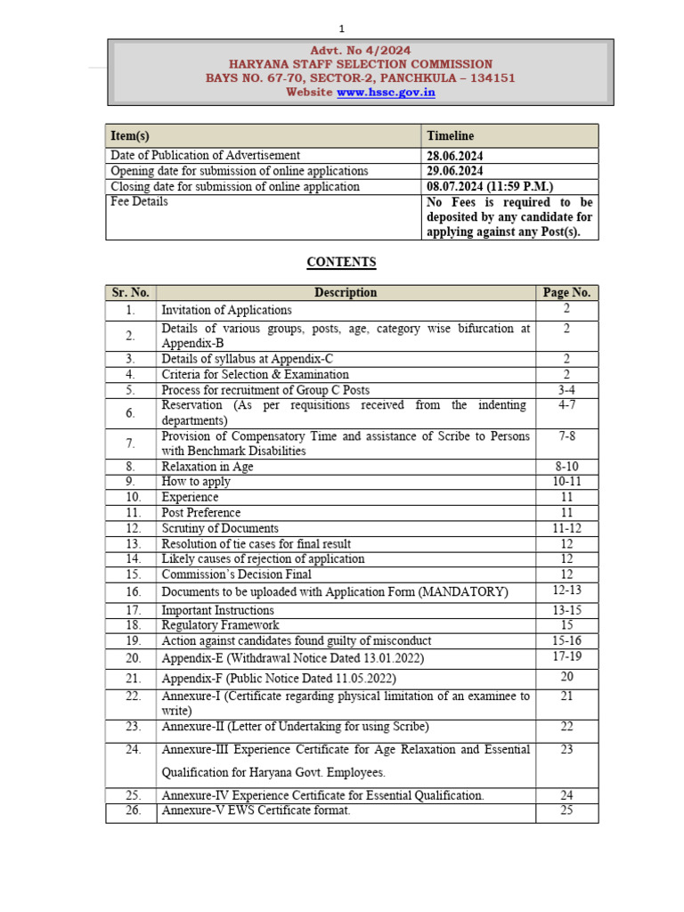 Advt For Group-C Posts 1july | PDF Advt For Group-C Posts 1july | PDF