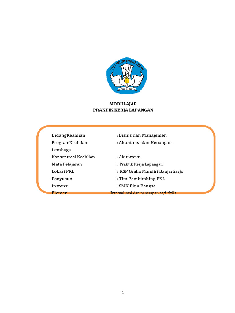 Modul PKL Akuntansi - SMK Bina Bangsa | PDF