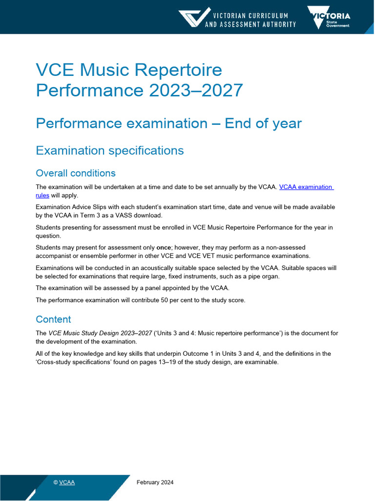 Music Rep Perf Specs | PDF | Musicology | Musical Compositions