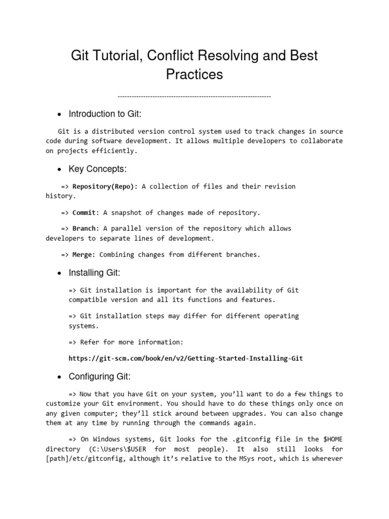 Git and Its Best Practices-Timestamp | PDF | Version Control | Software ... Git and Its Best Practices-Timestamp | PDF | Version Control | Software ...