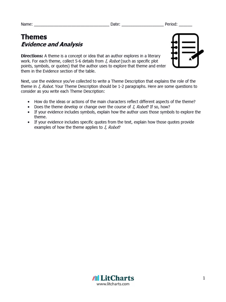 Theme Analysis Organiser - Jigsaw Activity | PDF | Robot | Robotics