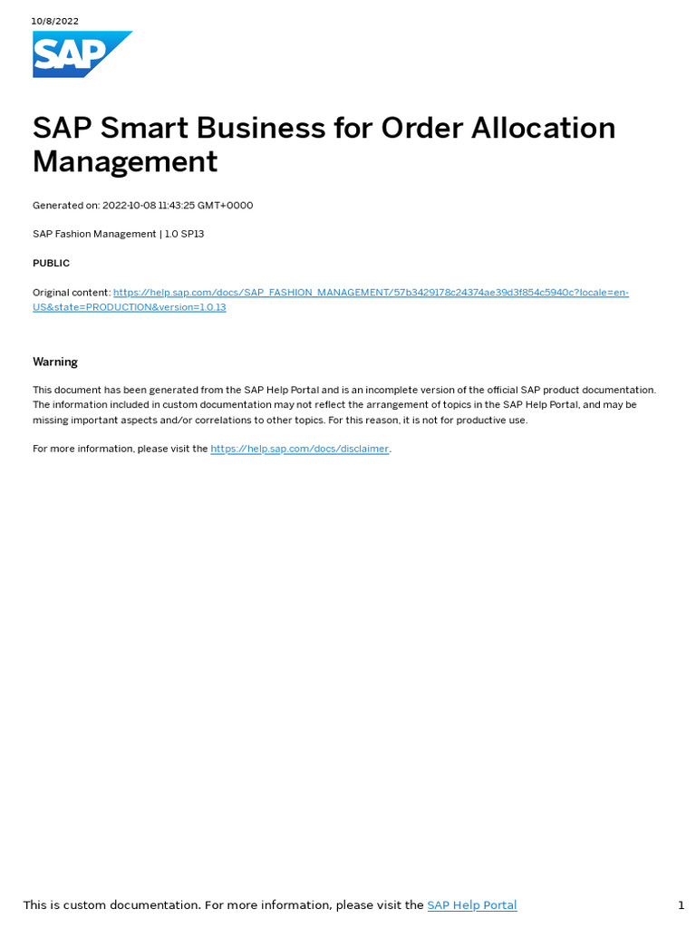 Order Allocation FMS | PDF | Performance Indicator | Mobile App