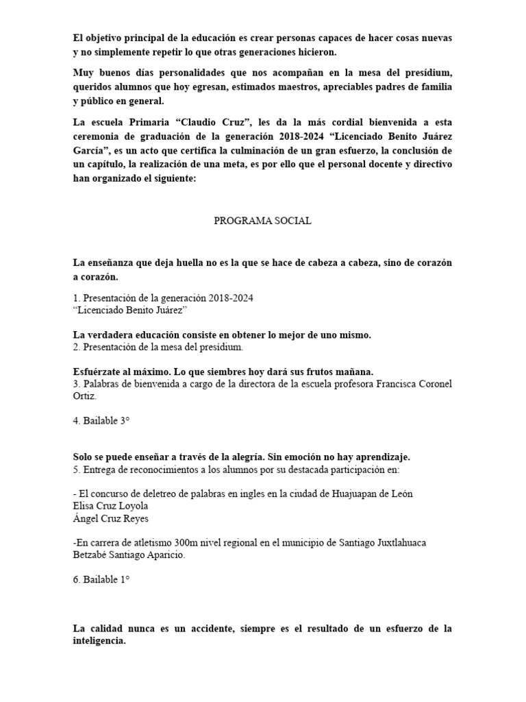 Programa Social | PDF | Maestros