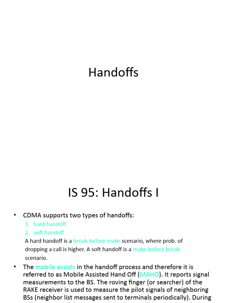 Handoffs | PDF | Electronics | Computing