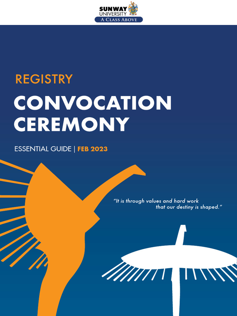 Sunway University Graduation 2023 Guide | PDF | Bachelor's Degree ...