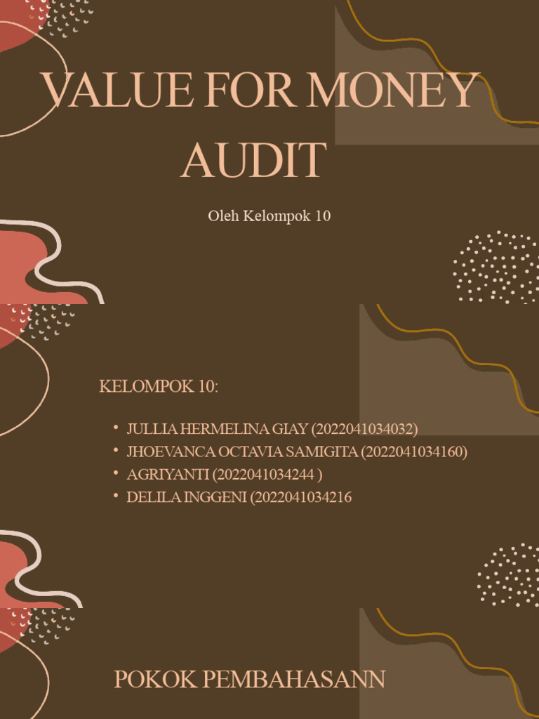 Panduan Lengkap Value for Money Audit | PDF