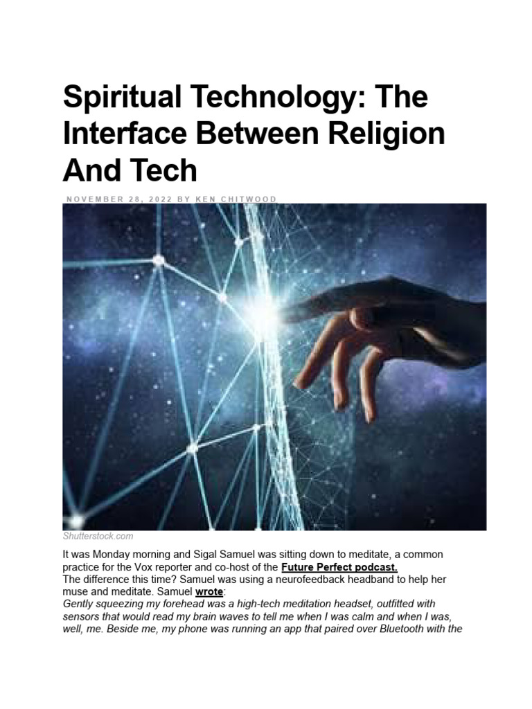 Spiritual Technology | PDF | Spirituality | Religious Studies