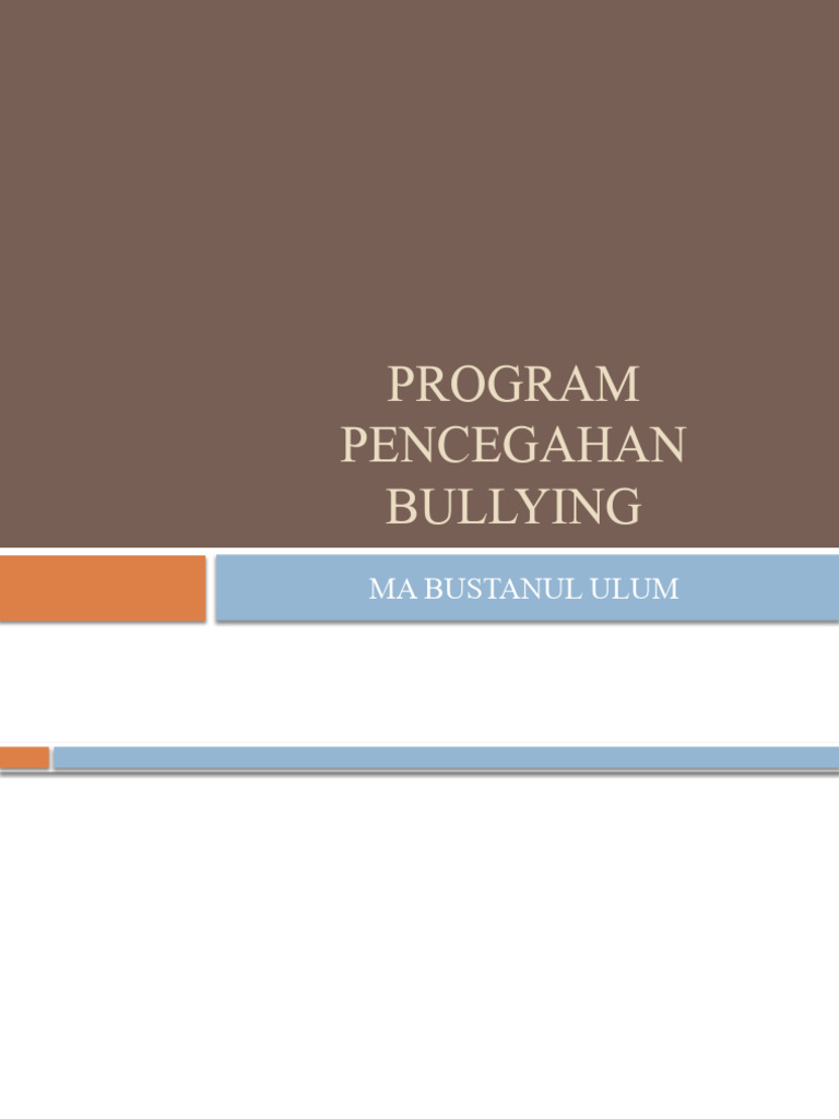 Anti Bullying | PDF