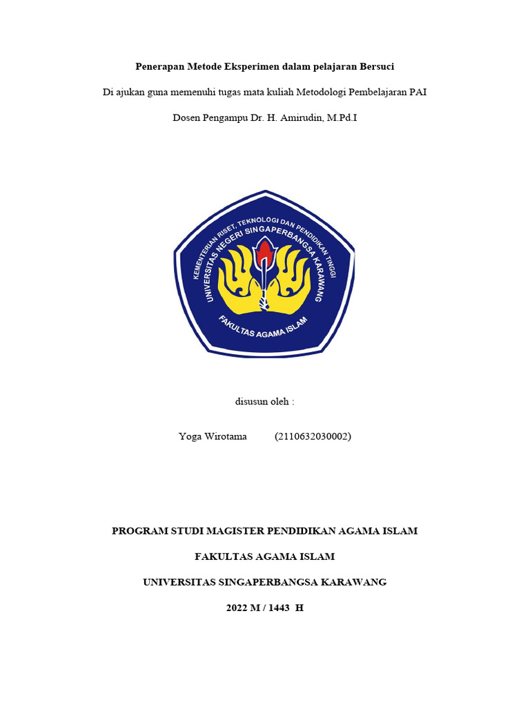 Metode Eksperimen | PDF