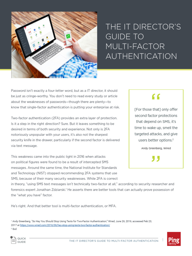 3406 It Director Guide Mfa | PDF | Authentication | Password