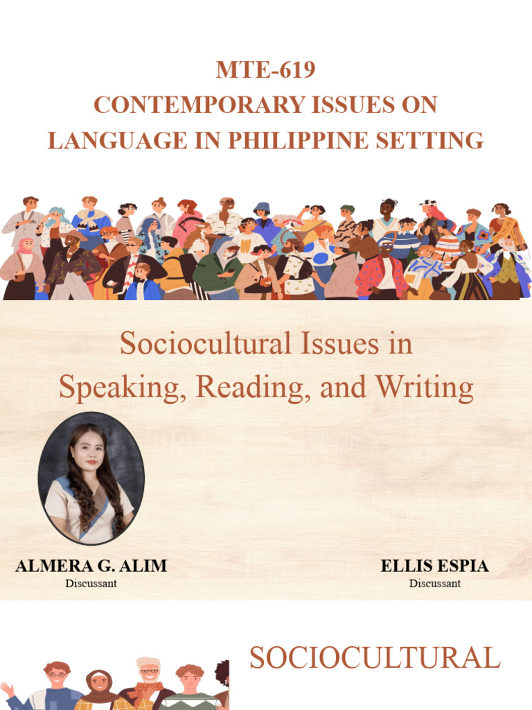 Sociocultutal Issues | PDF | Socioeconomic Status | Literacy