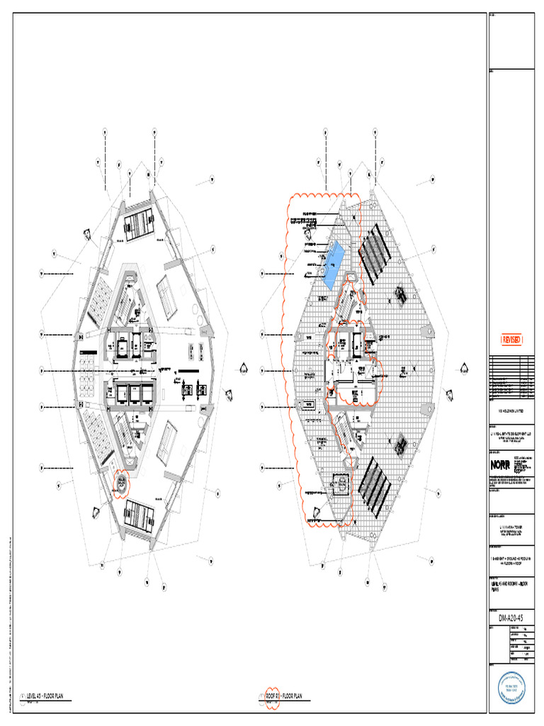 Roof R1 - Floor Plan Level 45 - Floor Plan: M3 Holdings Limited | PDF ...