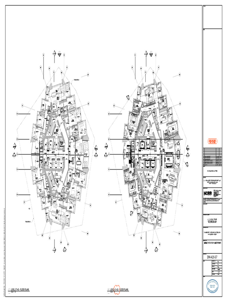 Level 37-40 - Floor Plans Level 41-43 - Floor Plans: Tower Setback | PDF
