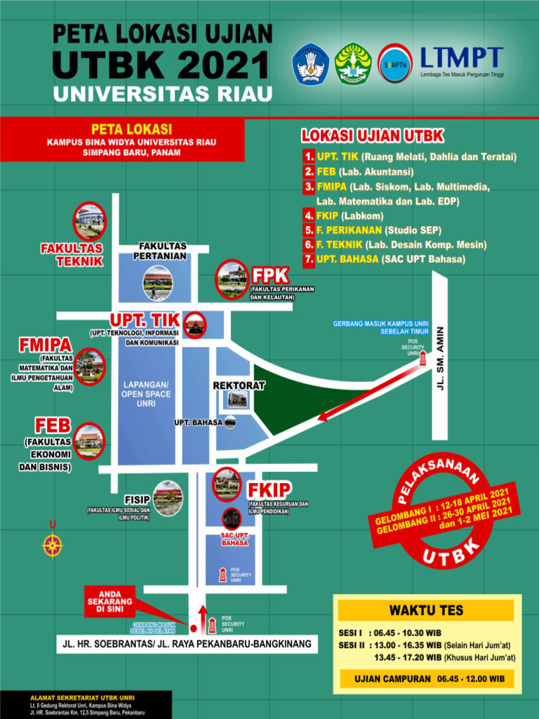 Peta Lokasi UTBK 1 | PDF