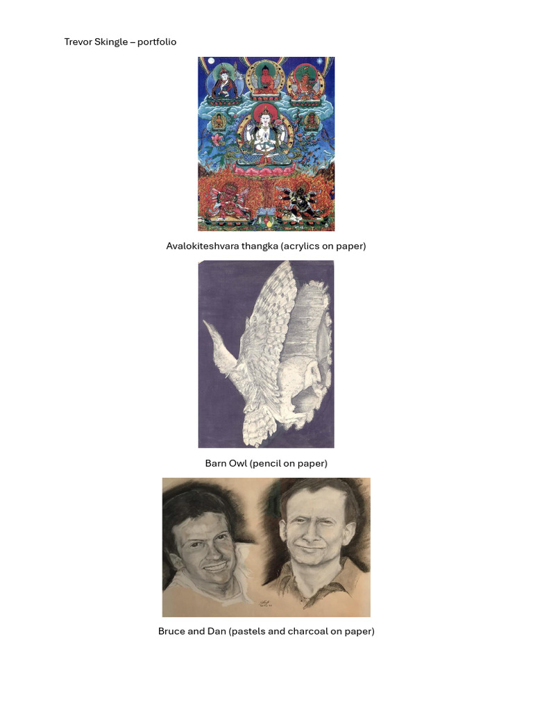 Trevor Skingle's Art Portfolio | PDF