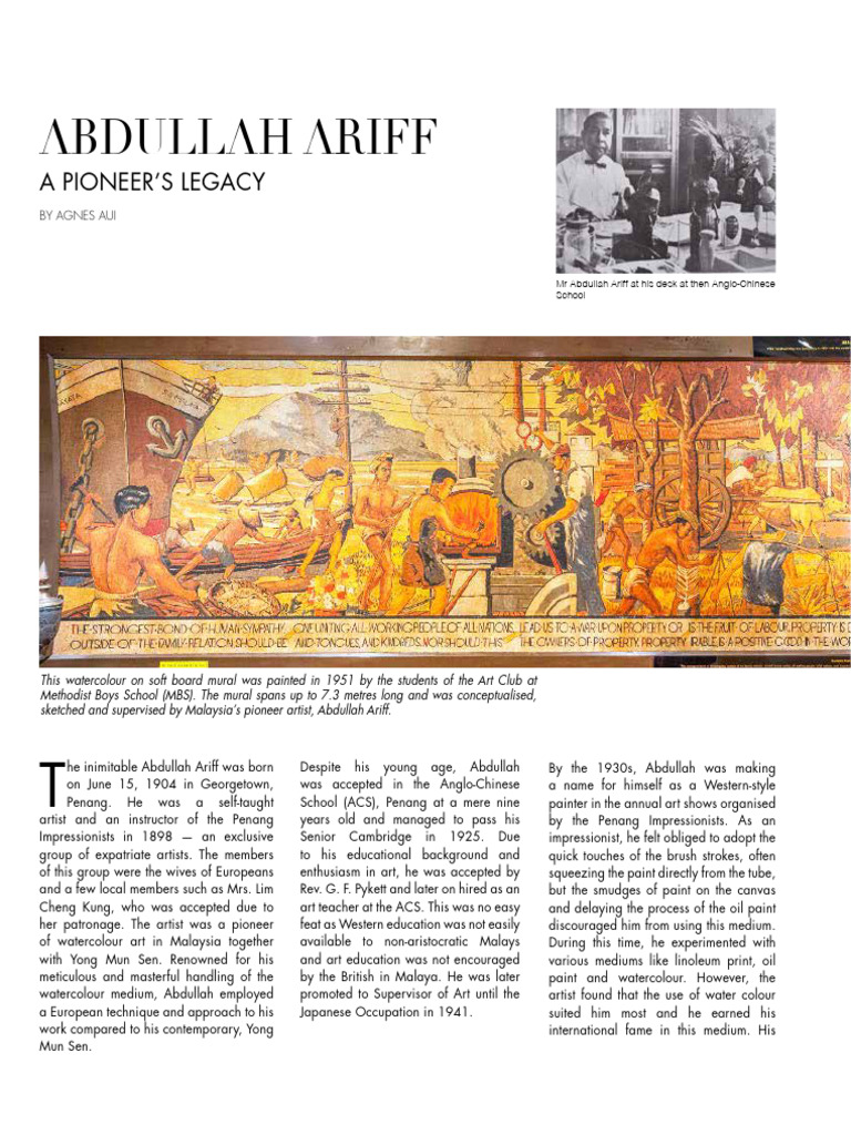 Abdullah Ariff | PDF | The Arts