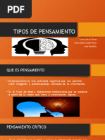 Mapa Conceptual de Los Tipos de Pensamiento | PDF | Pensamiento | Science