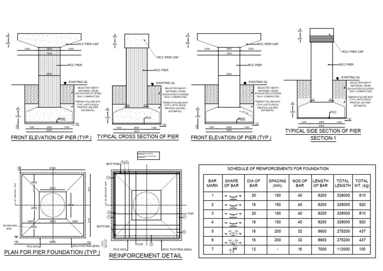 PIER and Foundation Layout | PDF