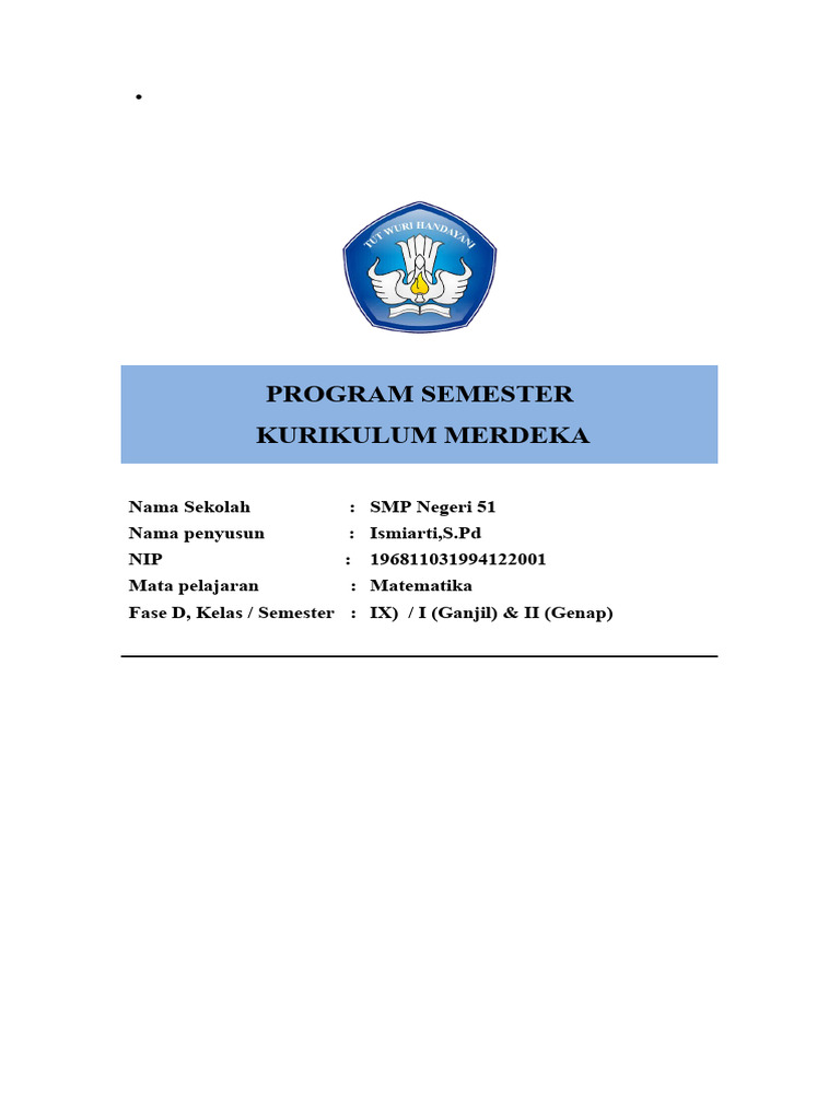 Prosem Kurikulum Merdeka | PDF