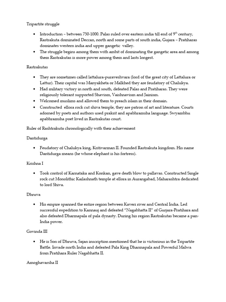 Tripartite Struggle | PDF | History