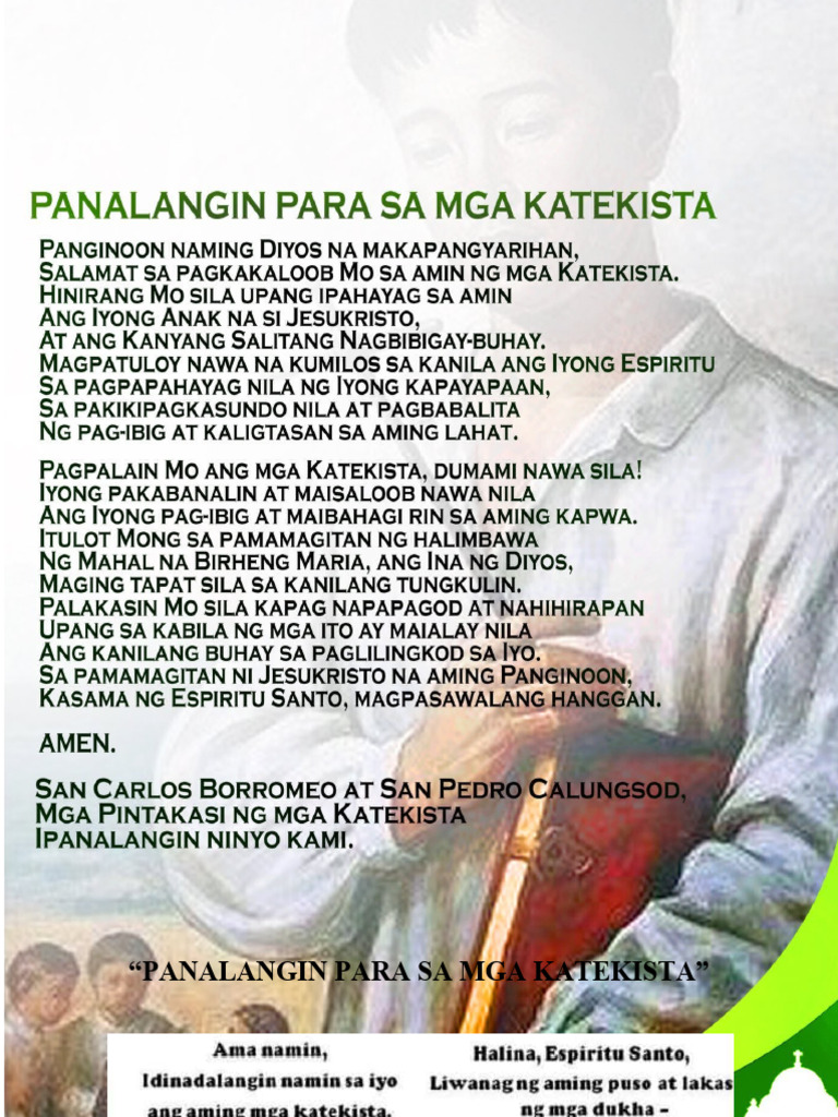 Panalangin para Sa Mga Katekista | PDF