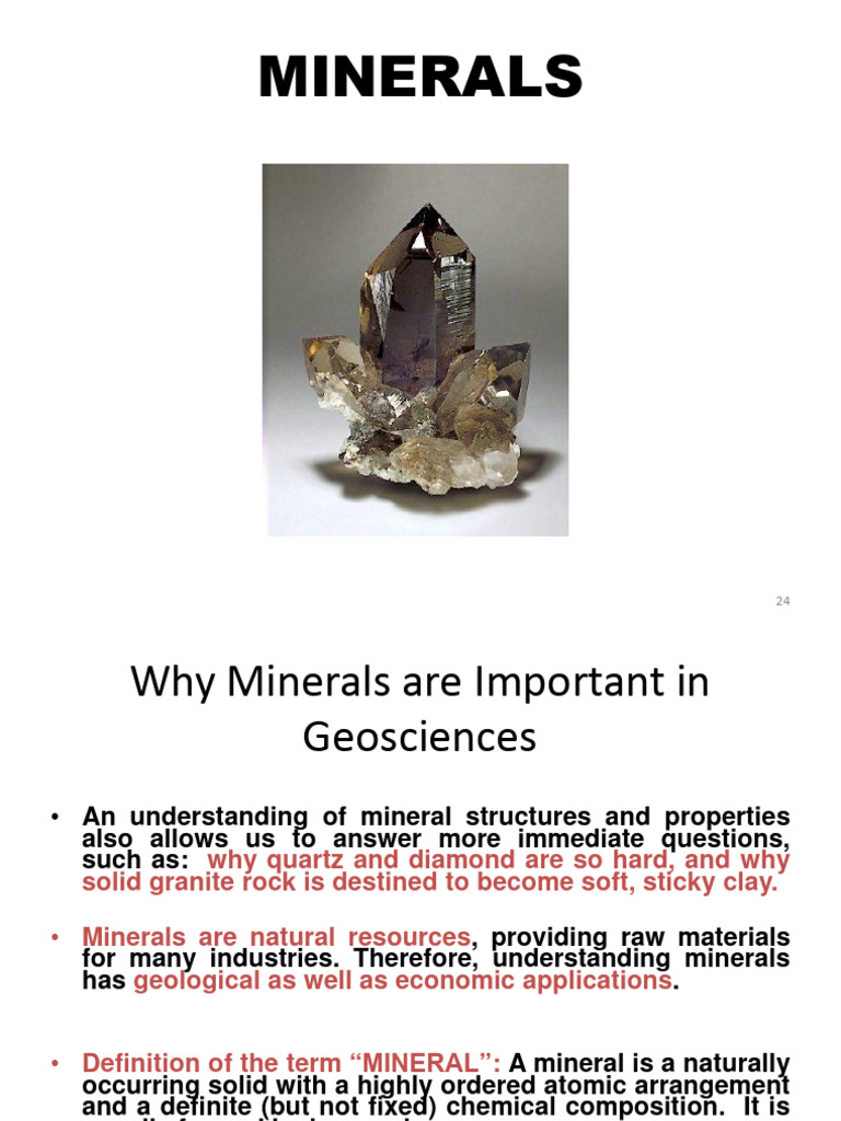 MINERALS | PDF | Minerals | Crystal