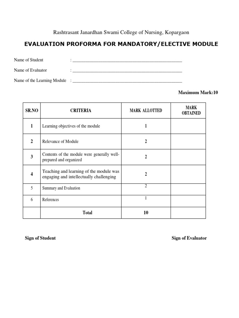 Nursing College Evaluation Forms | PDF | Nursing | Patient