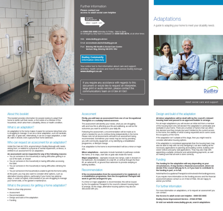 Adaptations Leaflet 2018 | PDF | Stairs | Disability