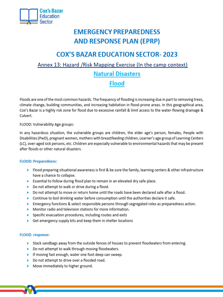 EPRP draft 2023 | Download Free PDF | Flood | Landslide