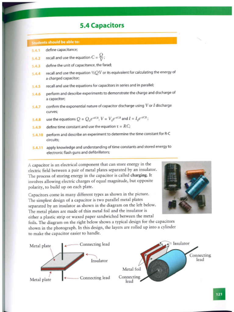 5.4 Capacitors | PDF