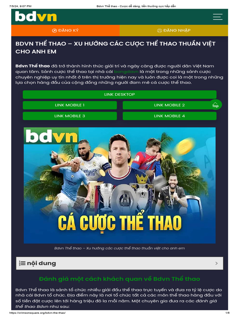 BDVN The Thao | PDF