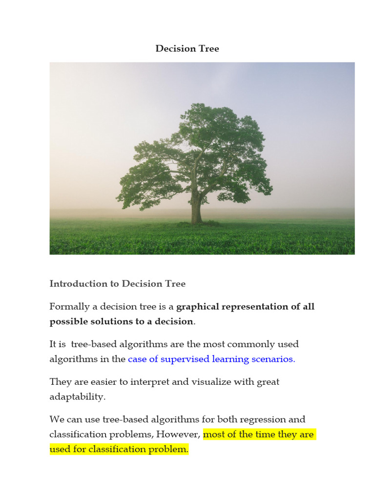 Decision Tree Theory | PDF | Applied Mathematics | Algorithms