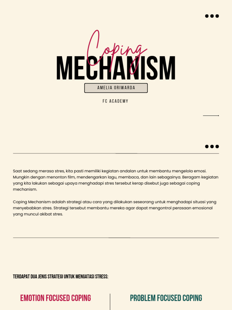 Coping Mechanism | PDF